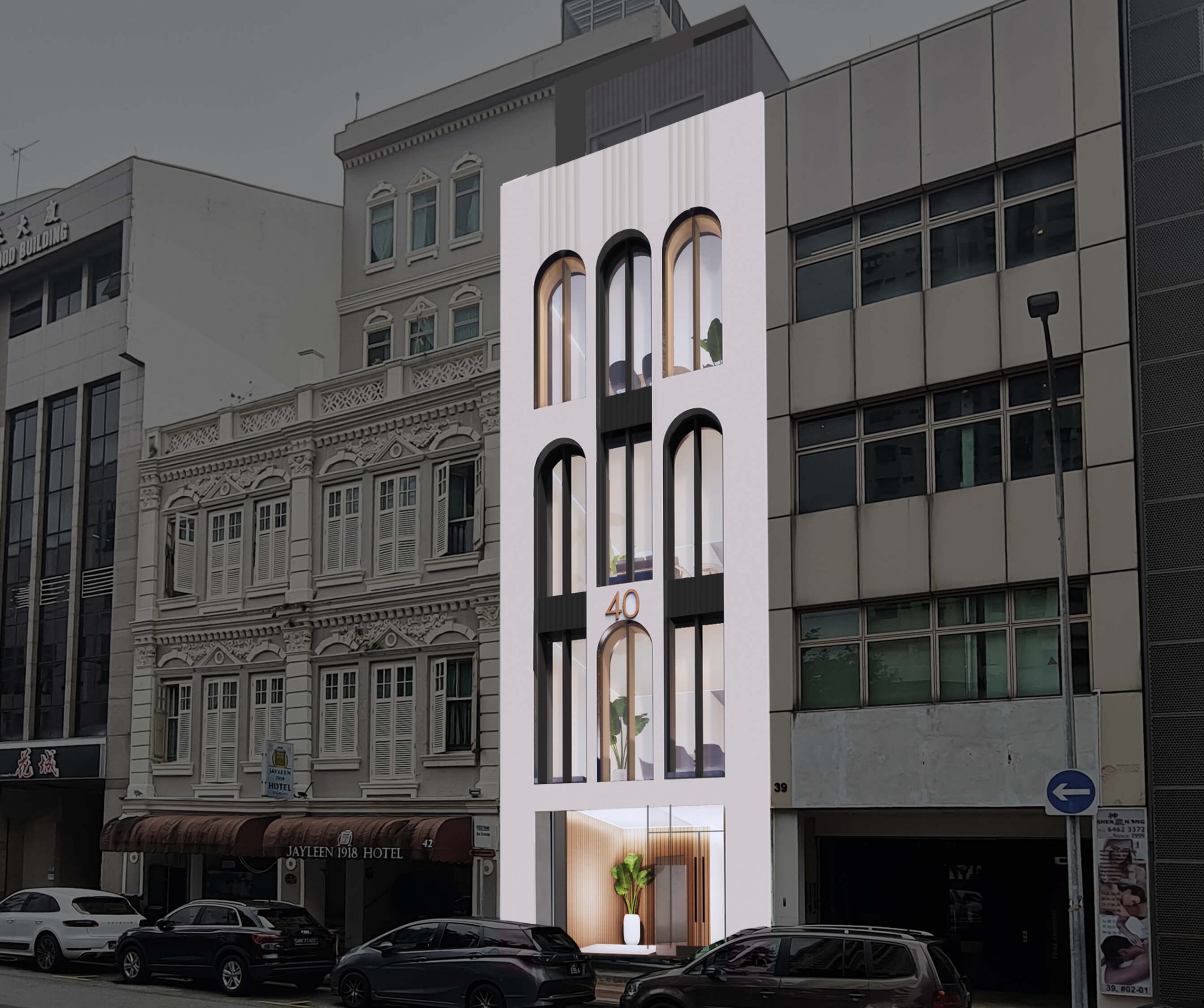 Office Shophouse Building at Upper Circular Road Conservation Area - OWAA