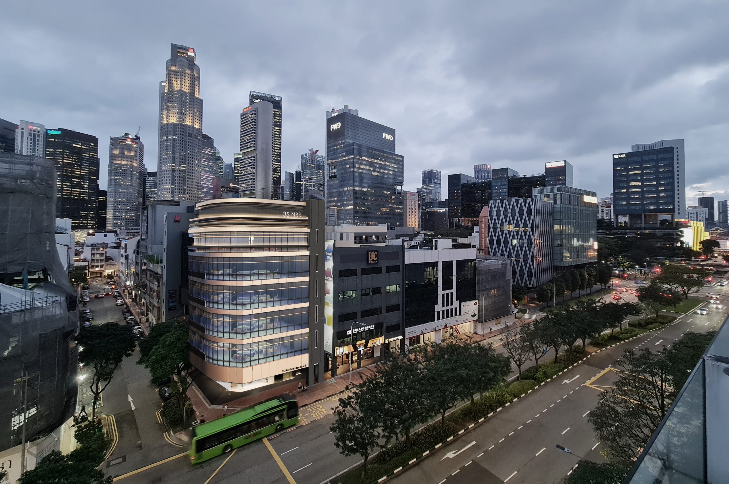 Corner Office Building at New Bridge Road - OWAA