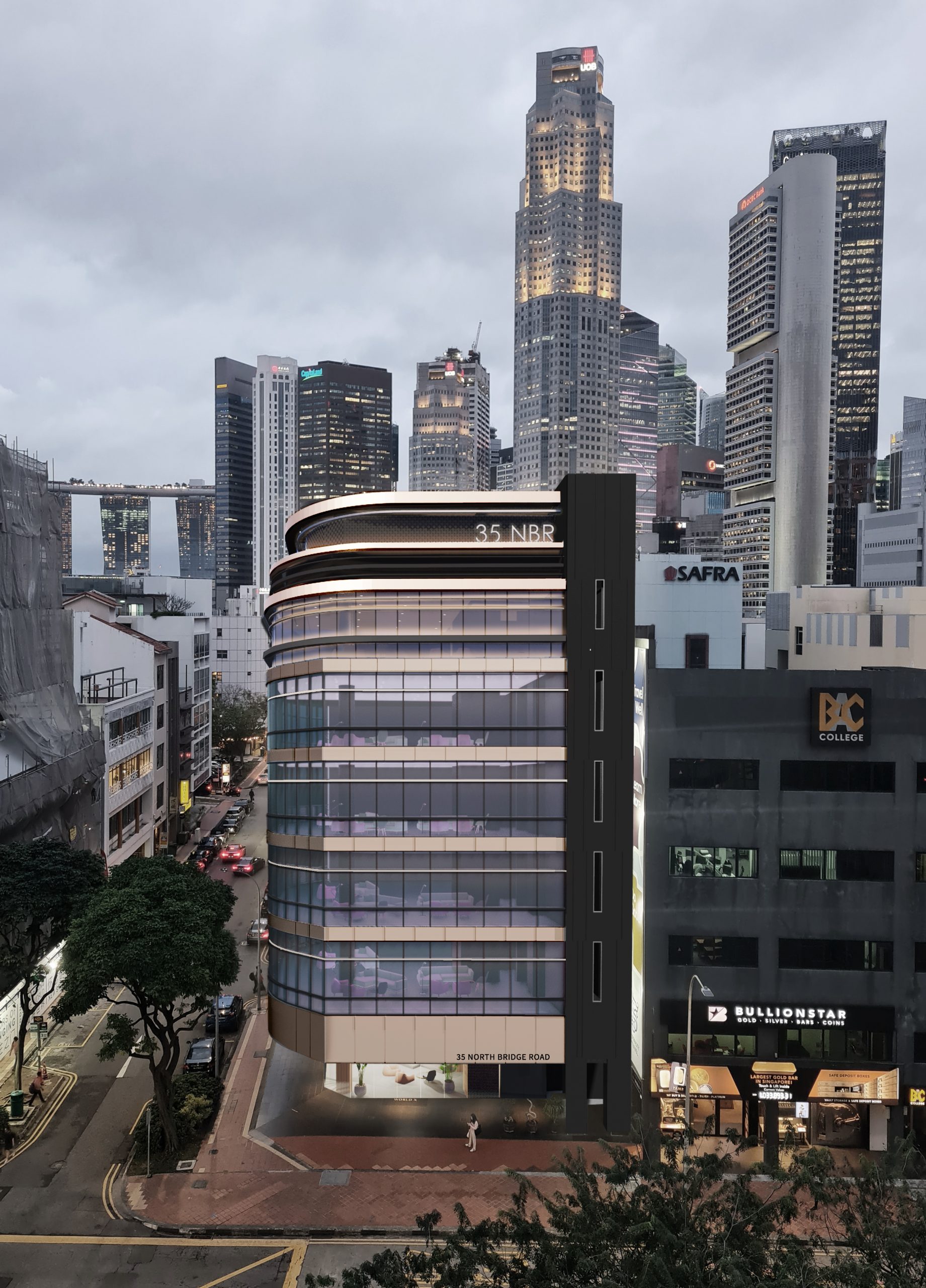 Corner Office Building at New Bridge Road - OWAA