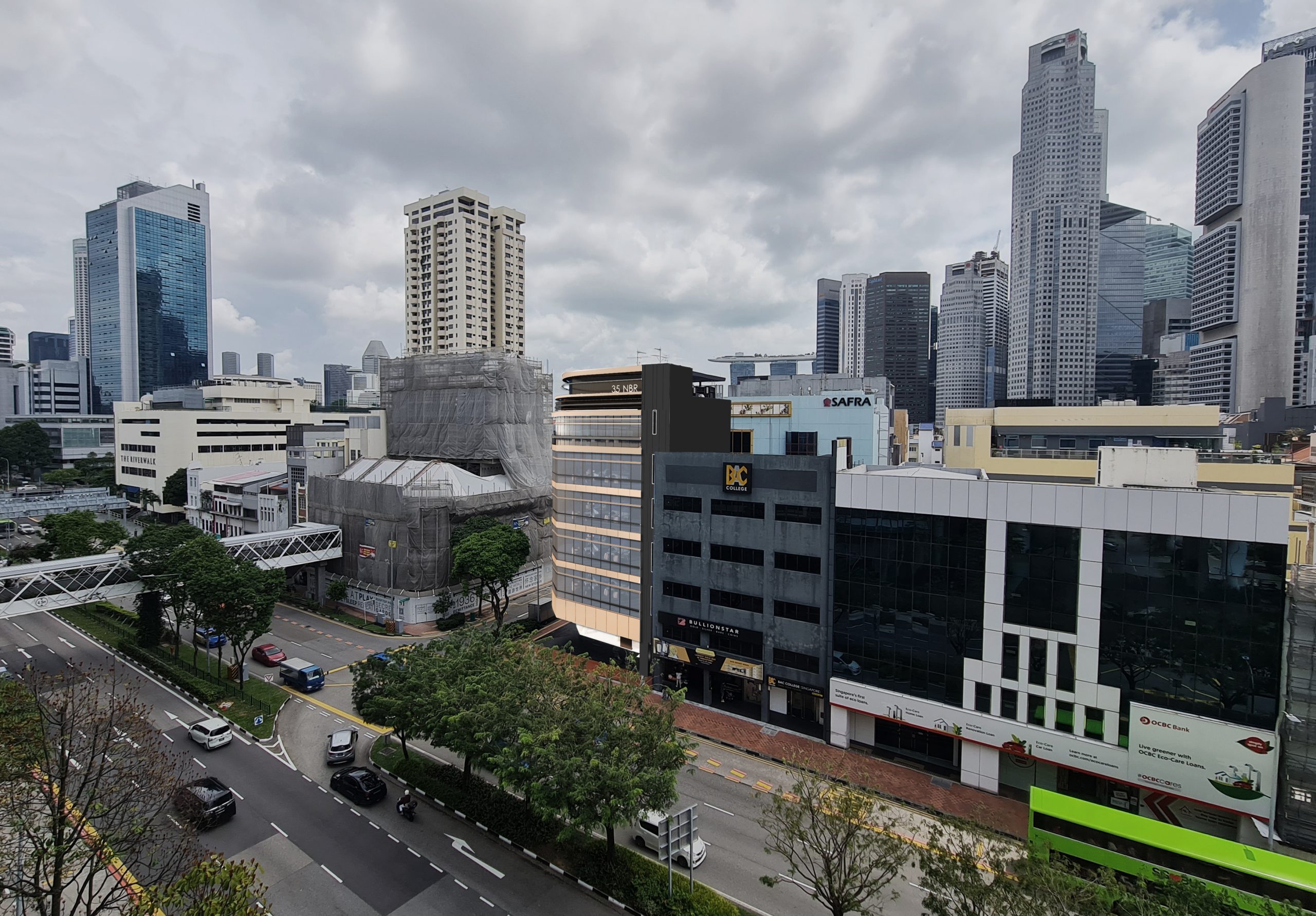 Corner Office Building at New Bridge Road - OWAA